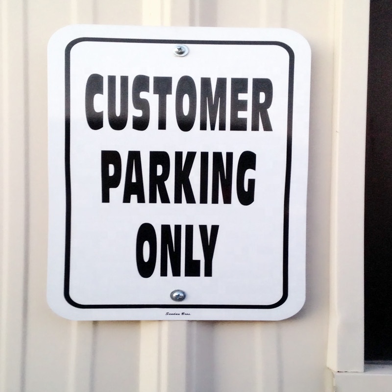 Aluminum white printing stop sign