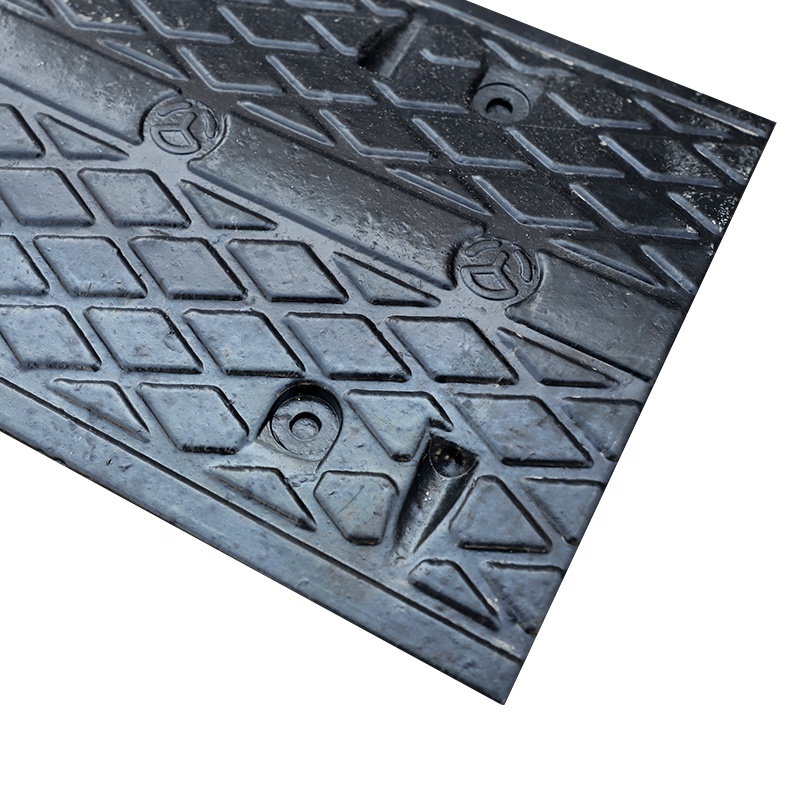 Anti-slip rubber reflective speed bump