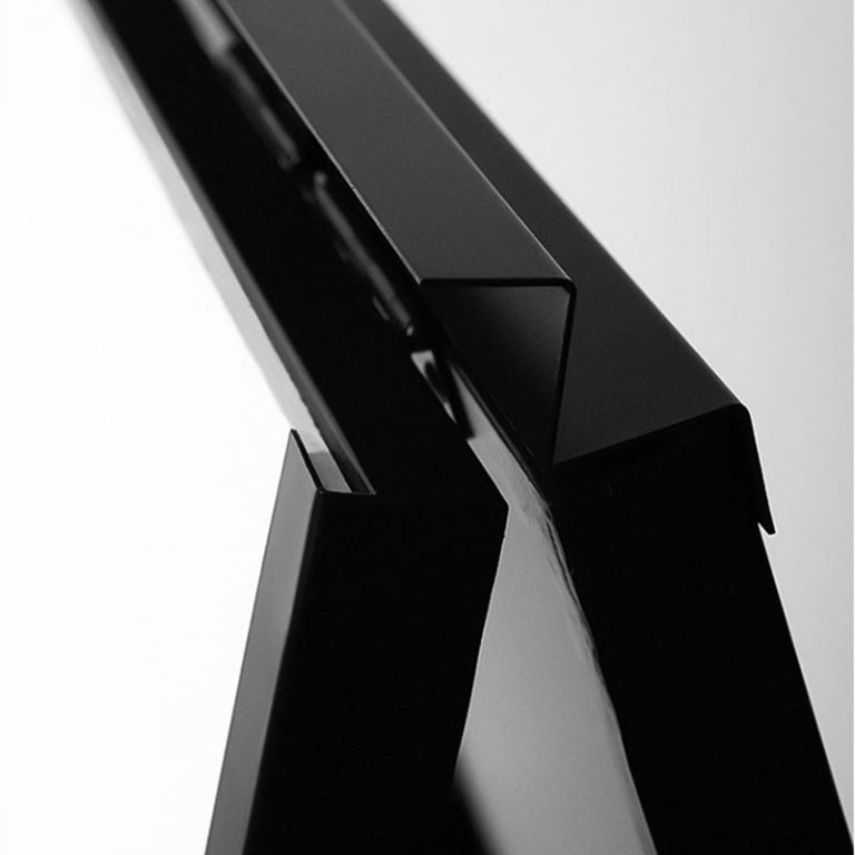 Black high-quality display sign rack