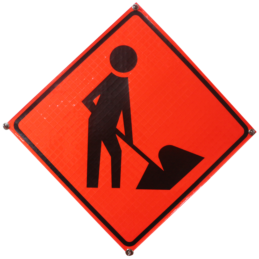 Classic design safety construction sign