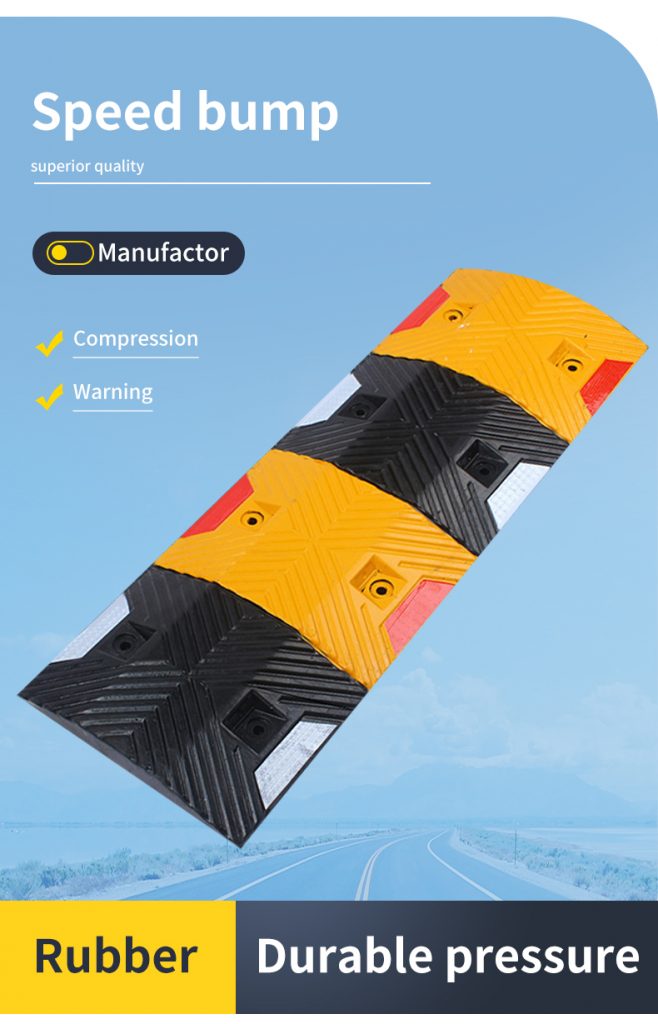 Community road reflective speed bump