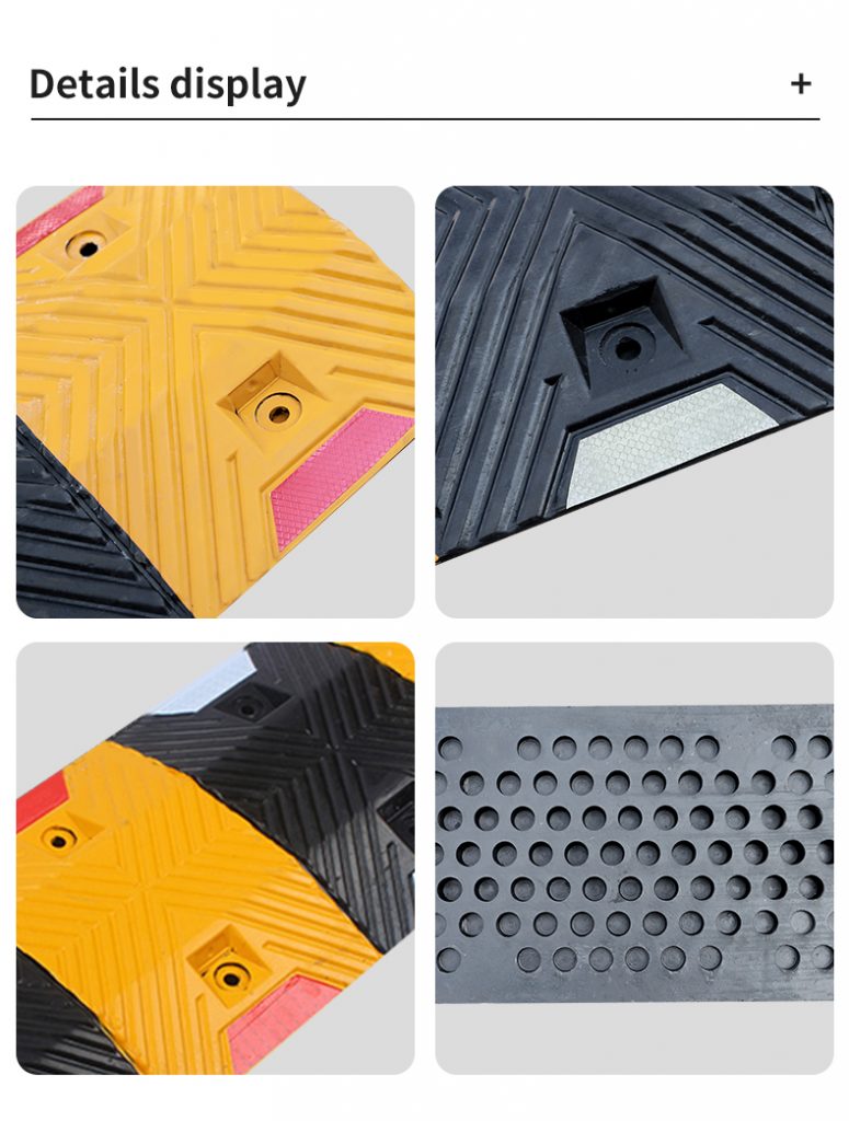 Community road reflective speed bump