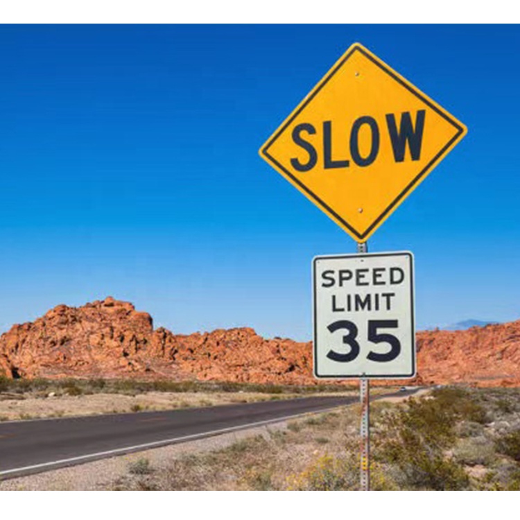 Custom aluminum reflective warning safety signs