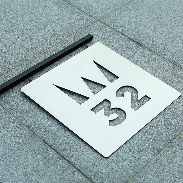 Custom metal frame shop signs