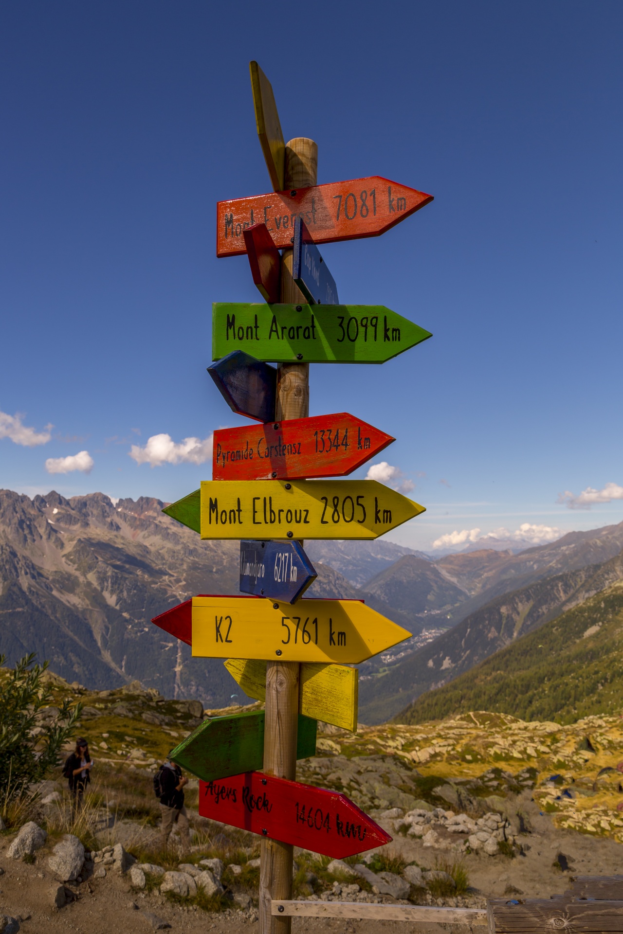 Custom outdoor wooden sign post