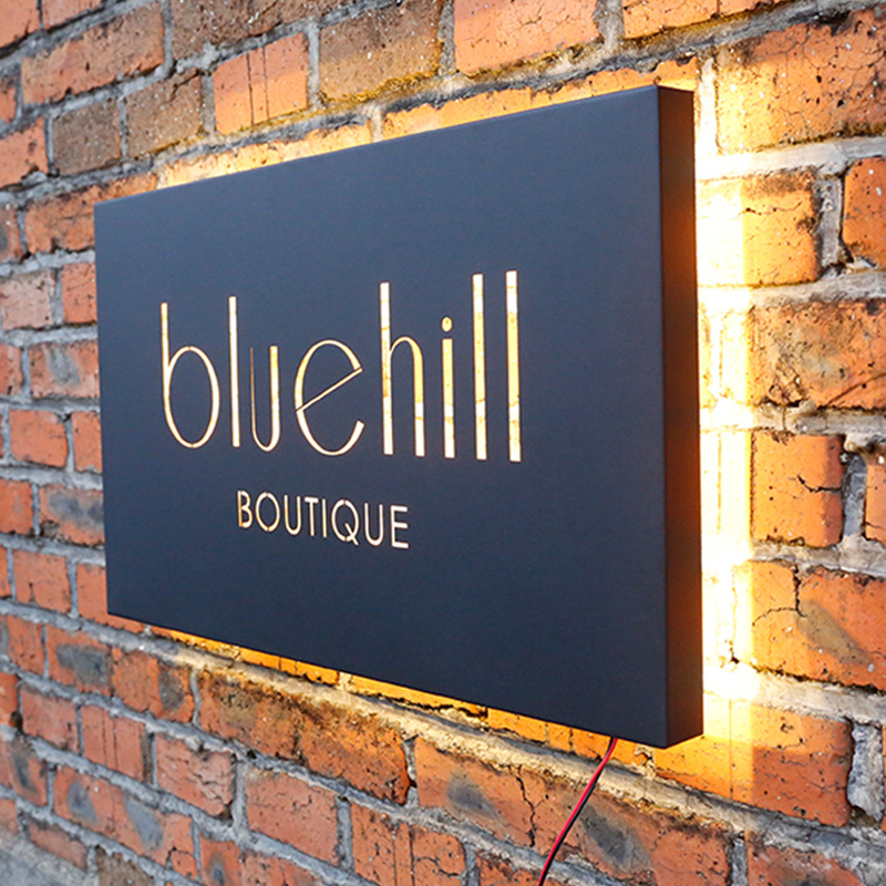 Custom shop advertising signs