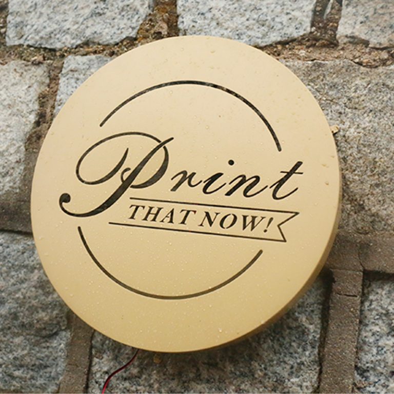 Custom shop advertising signs