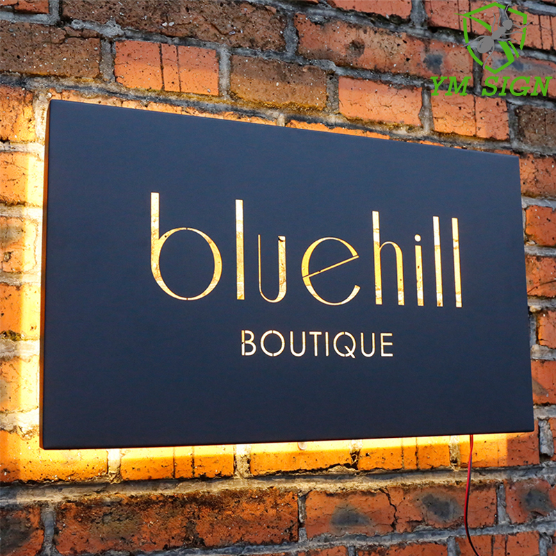 Custom shop advertising signs