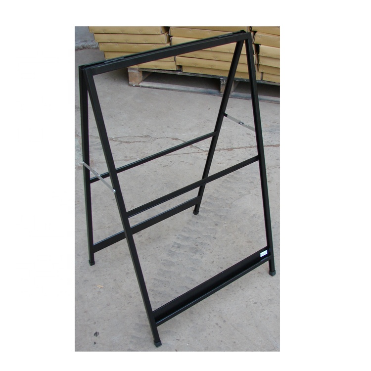 Double-sided steel sign rack