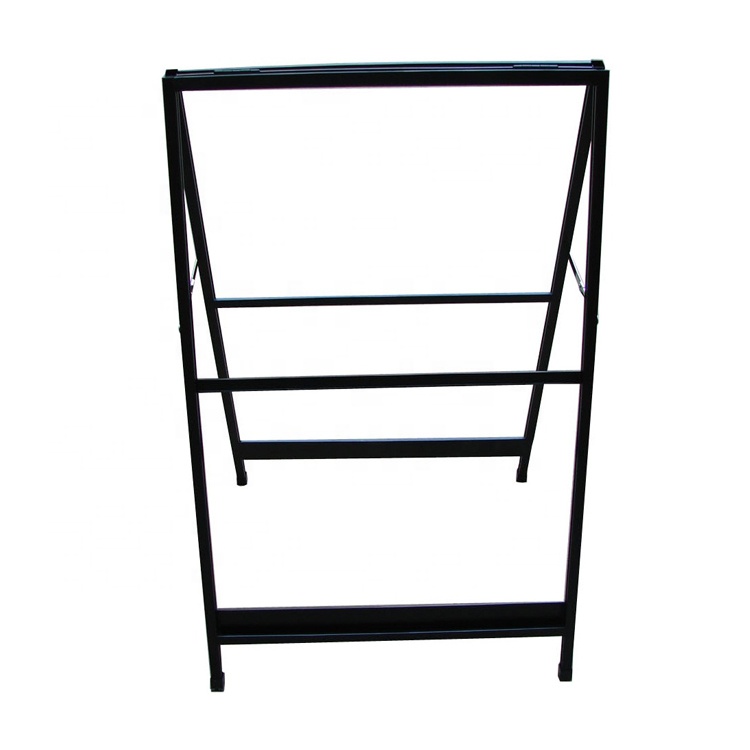 Double-sided steel sign rack