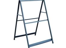 Free-standing outdoor display sign rack