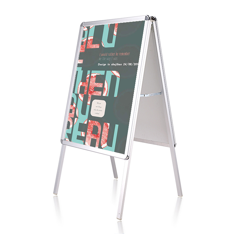 Free-standing outdoor display sign rack