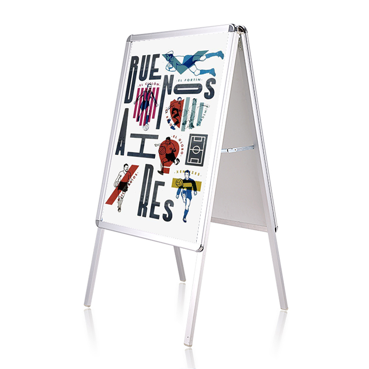 Free-standing outdoor display sign rack
