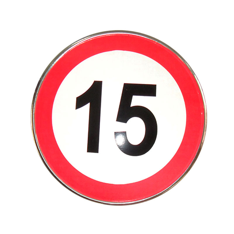 High quality red speed limit sign