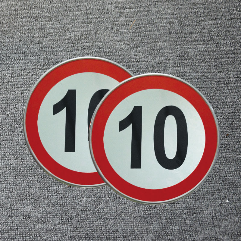High quality red speed limit sign