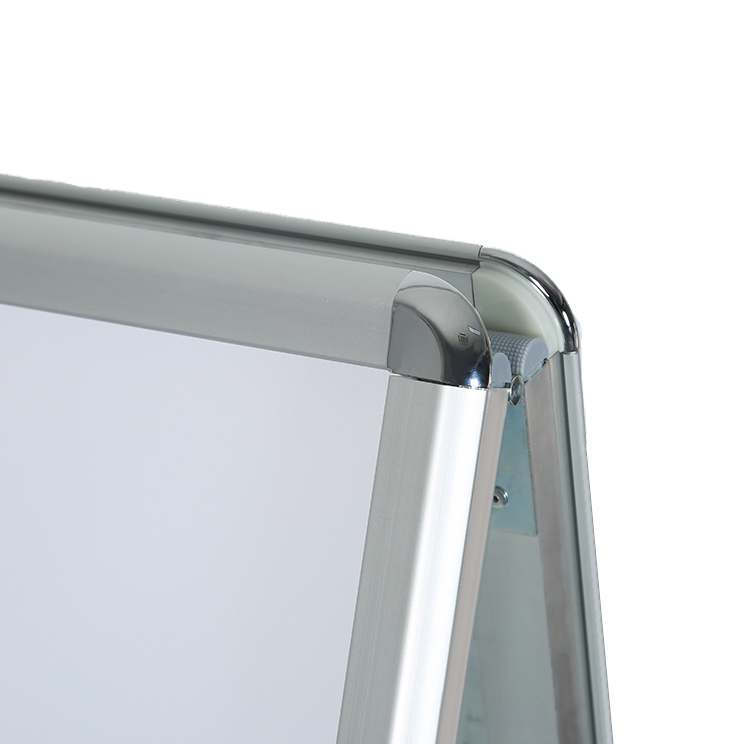 Metal outdoor folding sign stand