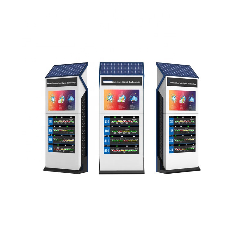 Outdoor digital signage with solar light