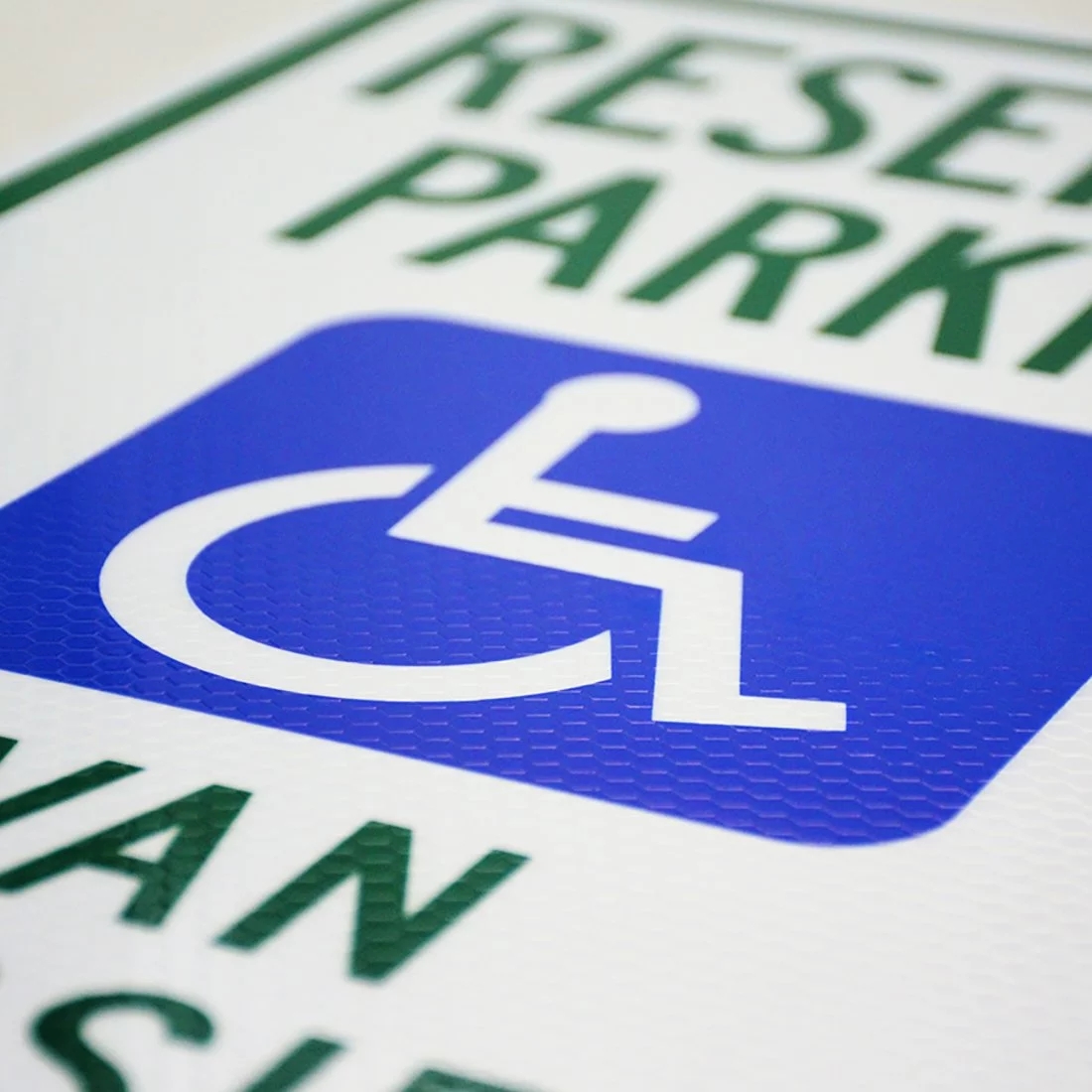 Printed custom street parking signs
