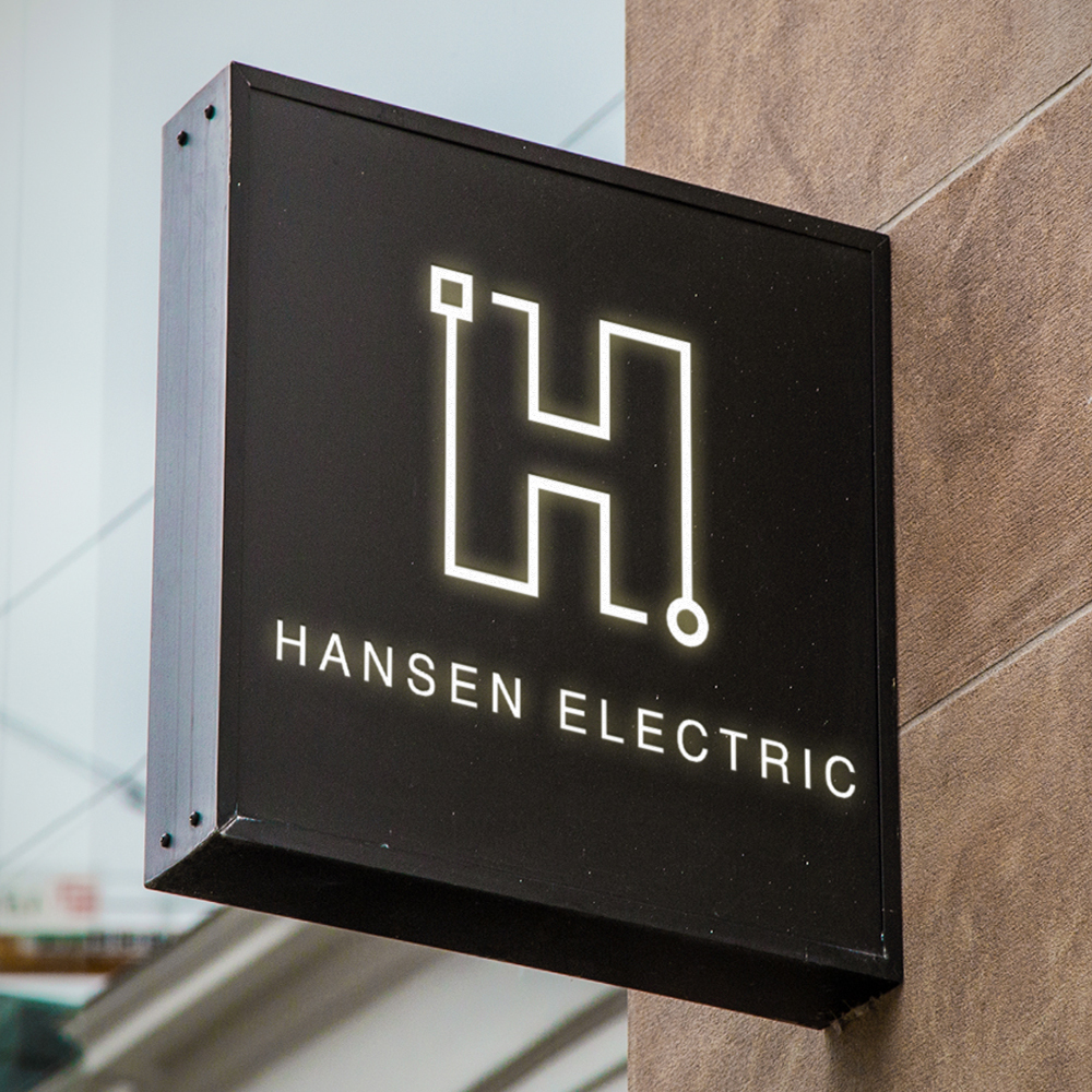 Rectangular custom light box signboard