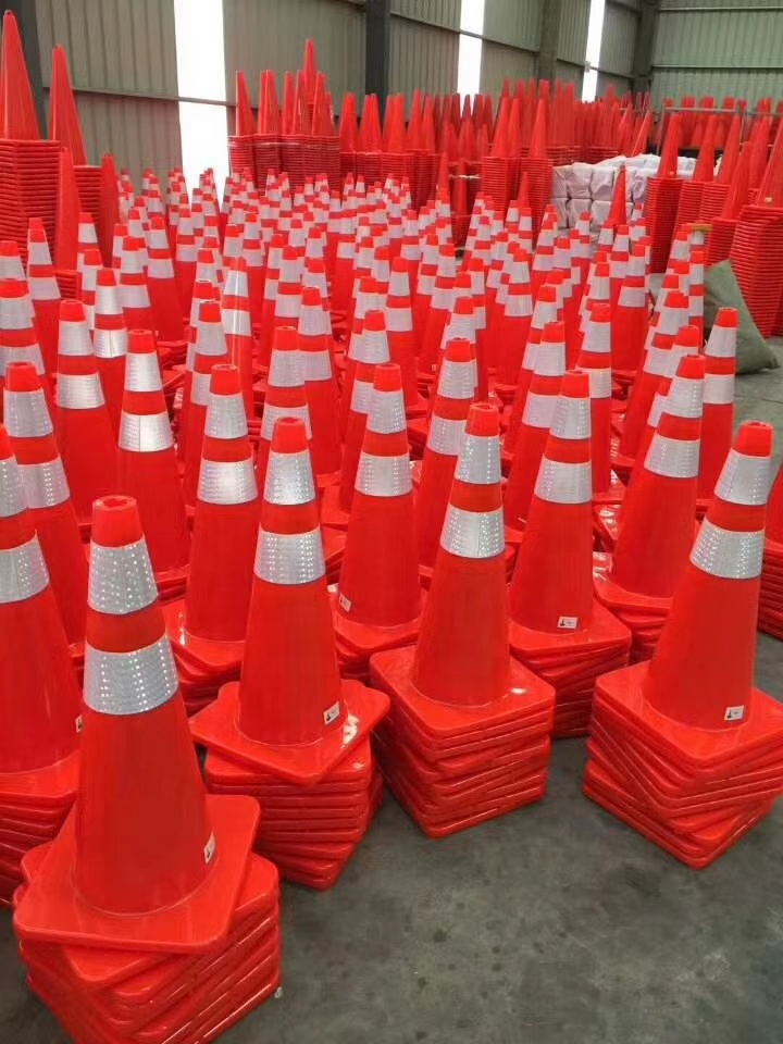Red one-piece small traffic cone