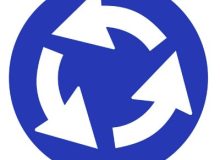 Wholesale reflective aluminum roundabout signs