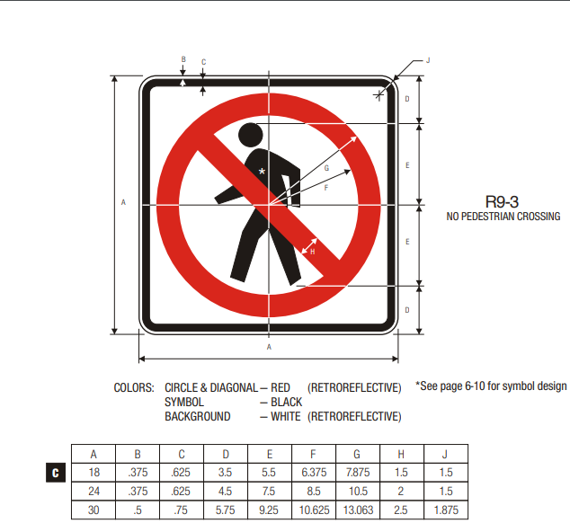 Reflective crosswalk sign for safety
