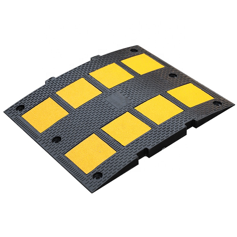 Reflective round traffic rubber speed bump