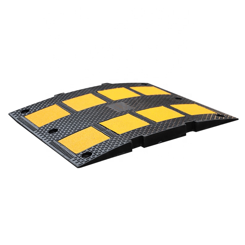 Reflective round traffic rubber speed bump