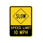 Road customized reflective speed limit signs