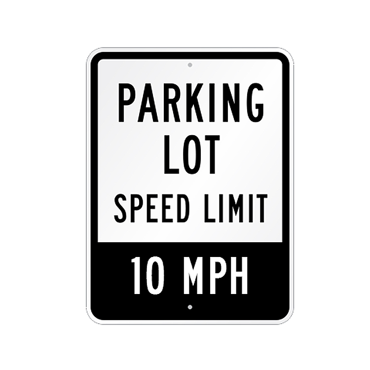 Road customized reflective speed limit signs