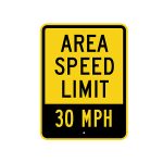 Road customized reflective speed limit signs