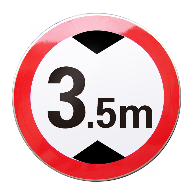 Road safety speed limit sign warning sign