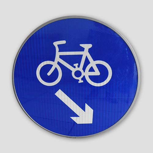 Round aluminum plate reflective parking sign