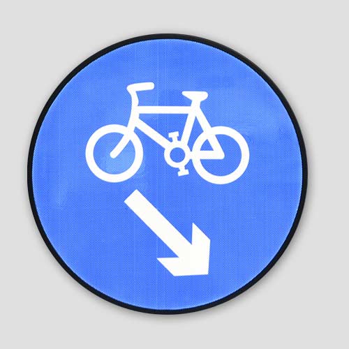 Round aluminum plate reflective parking sign