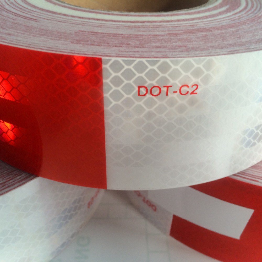 Safety warning conspicuous reflective tape