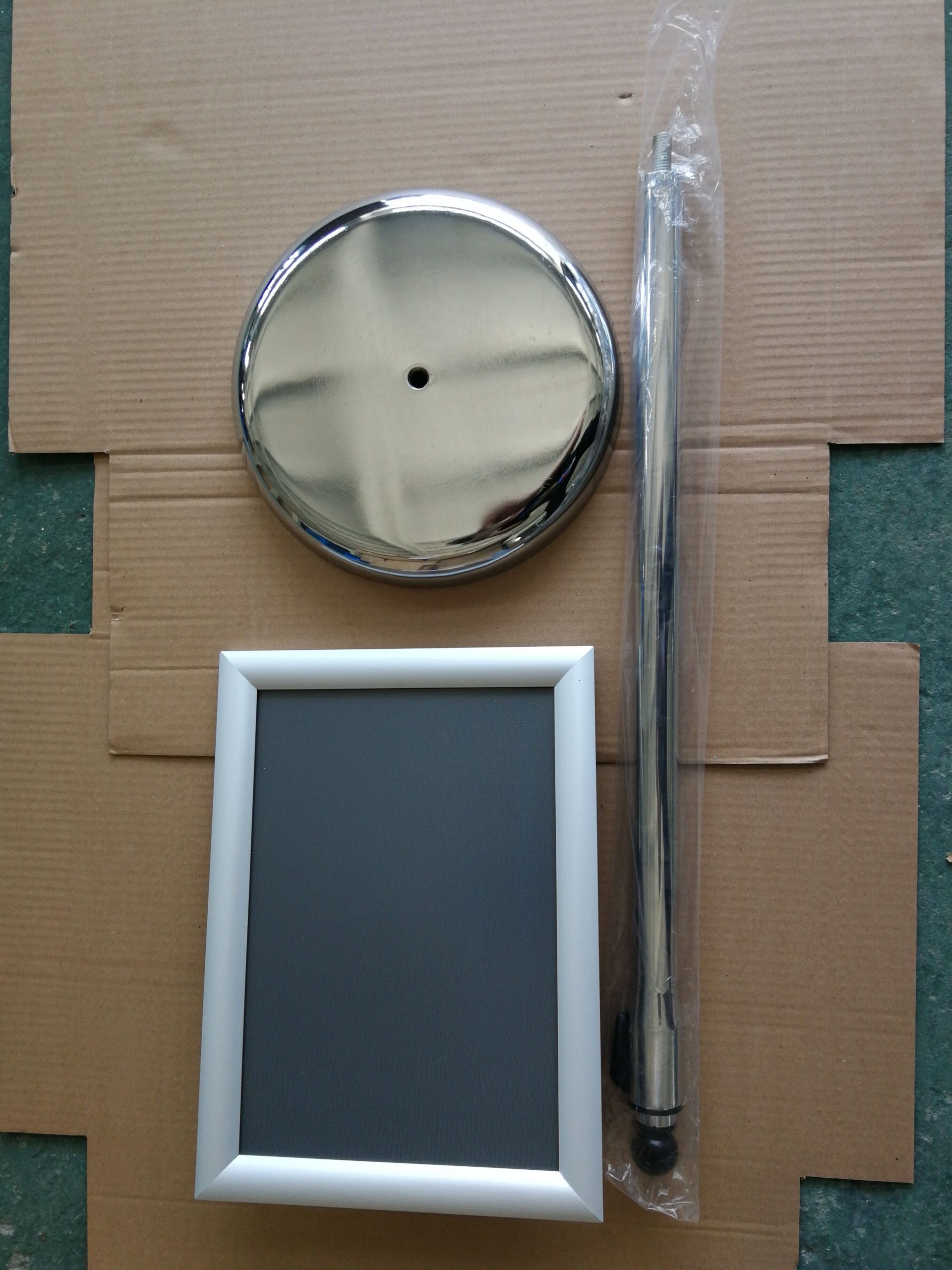 Stainless steel multi-angle sign rack