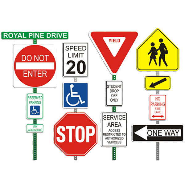 Stainless steel single-sided safety sign