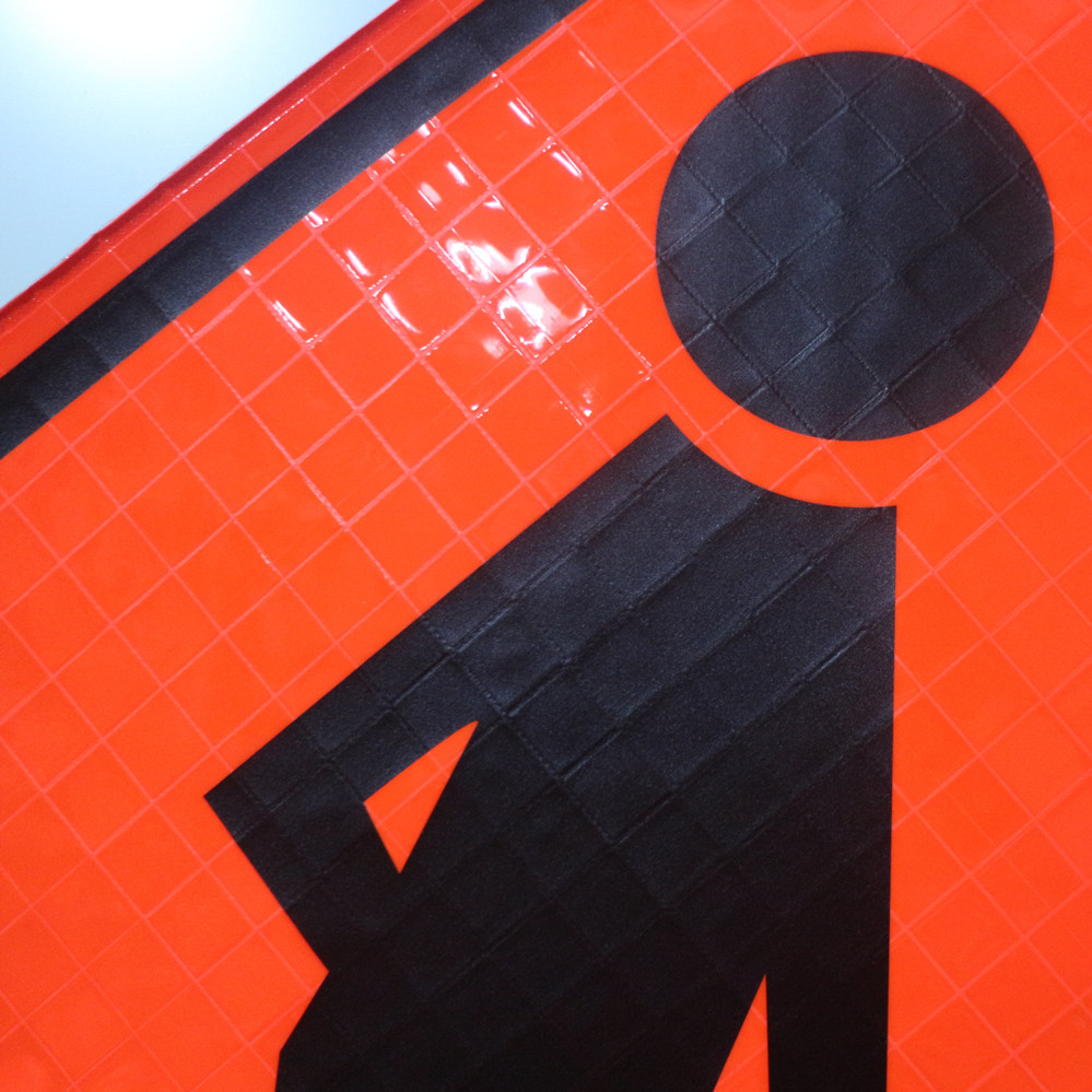 Strong reflective safety construction signs