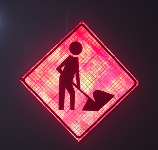Strong reflective safety construction signs