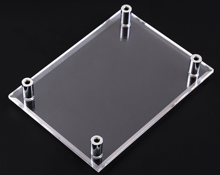 Threaded bracket for advertising signs