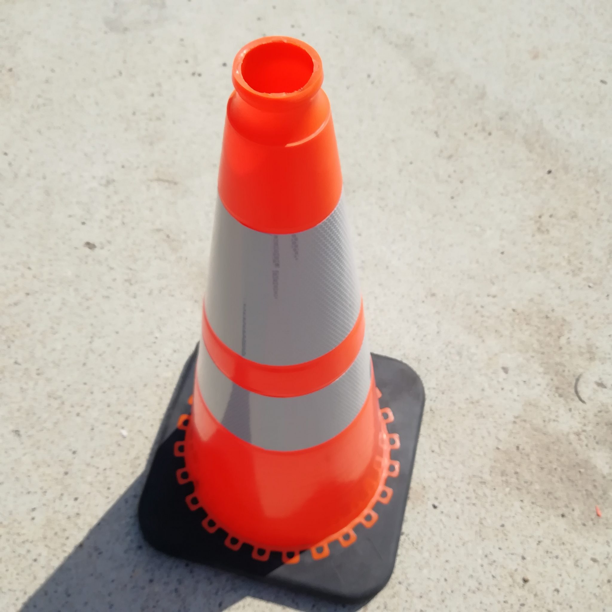 Various specifications of red traffic cones