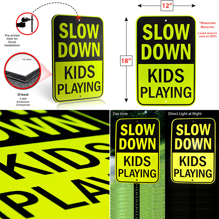 Watch out for kids school traffic signs