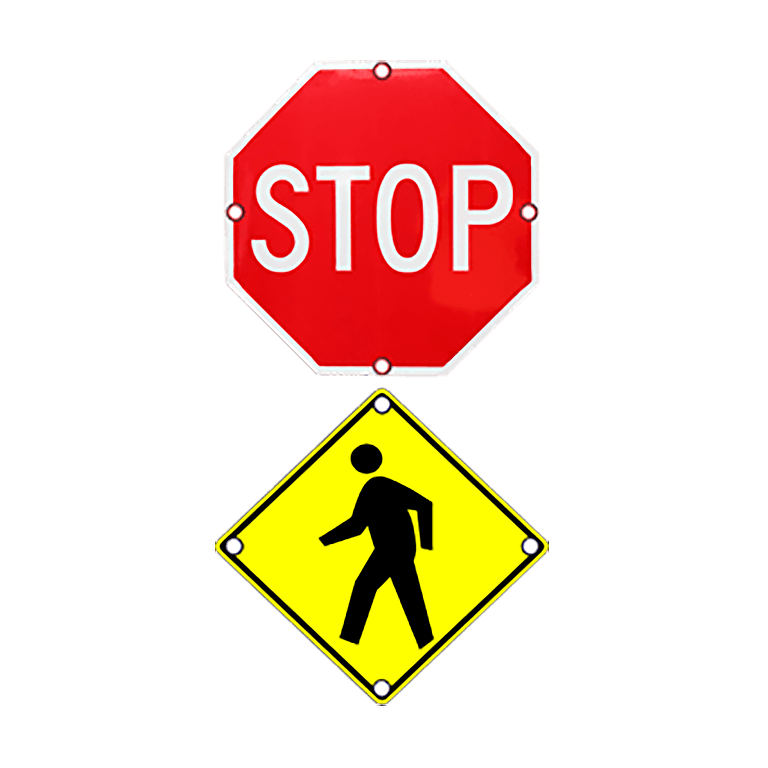 Wholesale yellow diamond crosswalk signs
