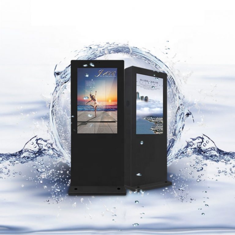 Yellow outdoor fixed digital signage