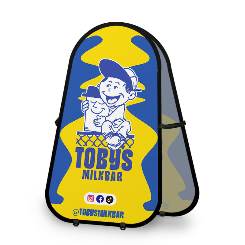 Custom Promotional Foldable A-Frame Road Safety Banner Signs