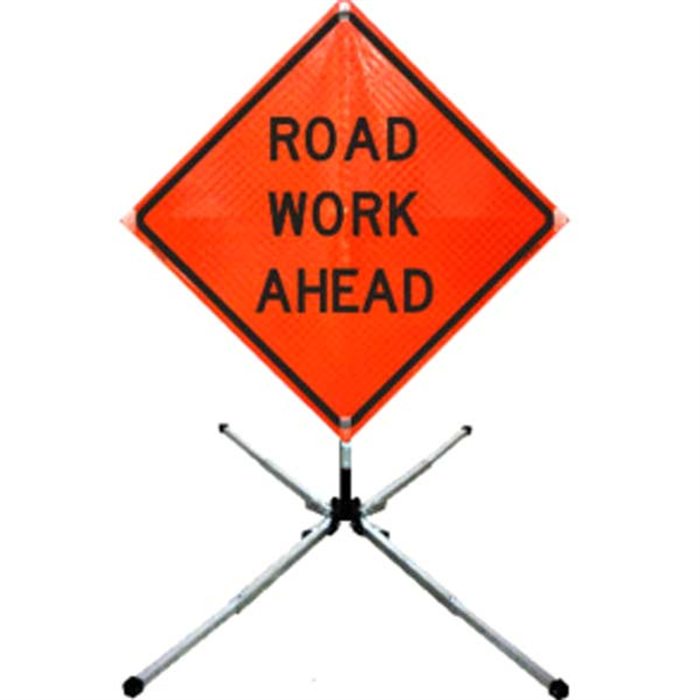 Road Work Ahead Sign Supplier Roll Up Construction Safety Signs
